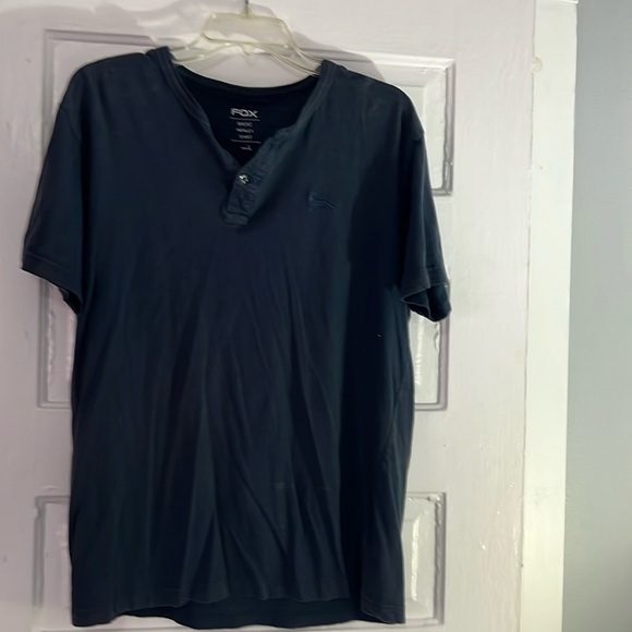 Fox | Shirts | Fox Basics Henley Blue | Poshmark